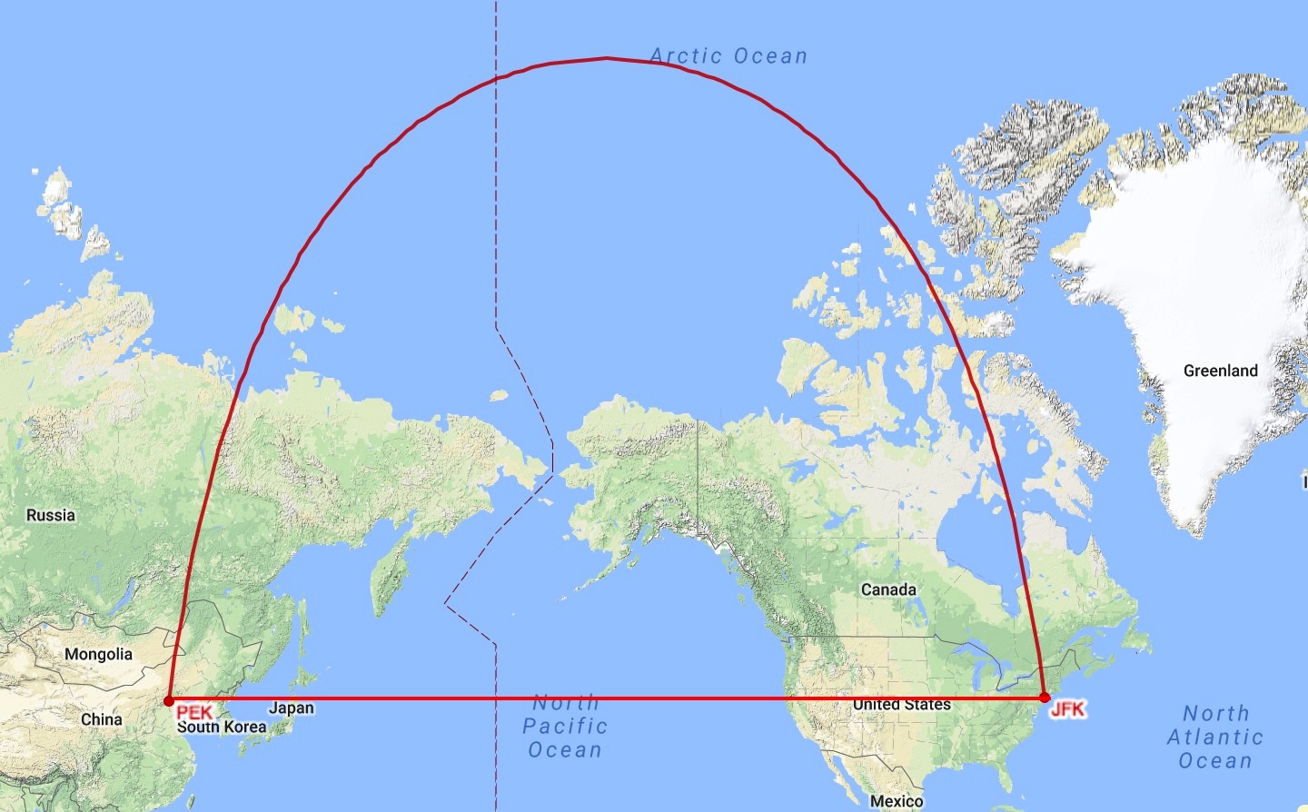 From Sailing on a Rhumb to Flying on a Geodesic – ThatsMaths
