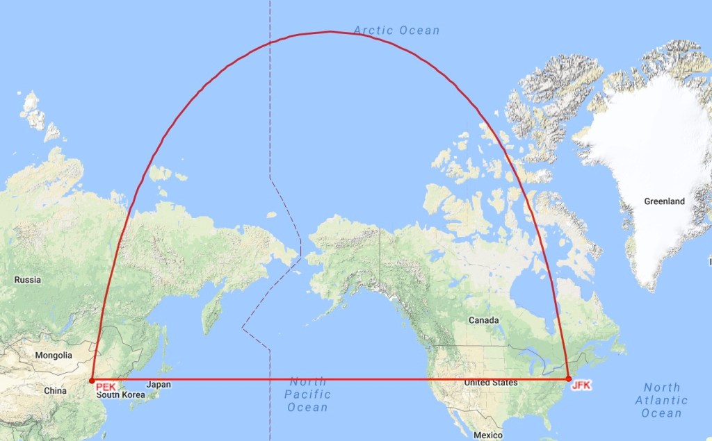 From Sailing on a Rhumb to Flying on a Geodesic – ThatsMaths