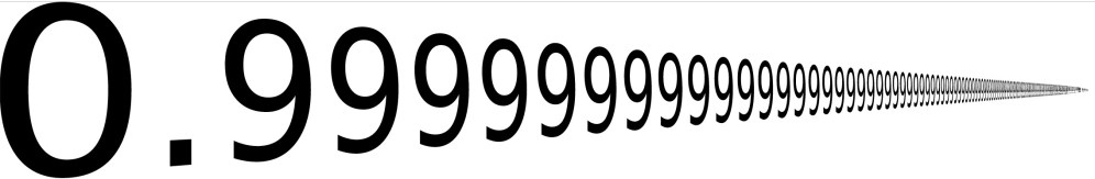 Really, 0.999999… is equal to 1. Surreally, this is not so! – ThatsMaths